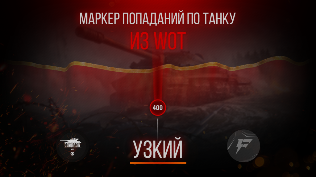 Tank hit markers from WoT (NARROW + circular) - ForBlitz